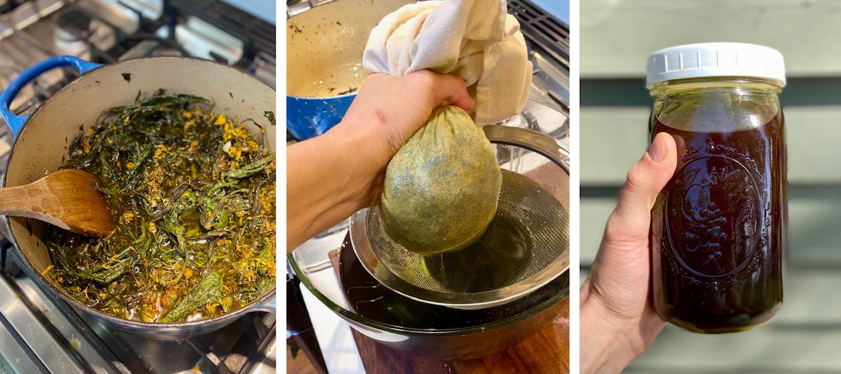 homemade healing herbal salves - by Michelle Aronson