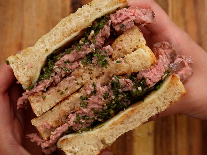 chimichurri steak sandwich but blood sugar friendly
