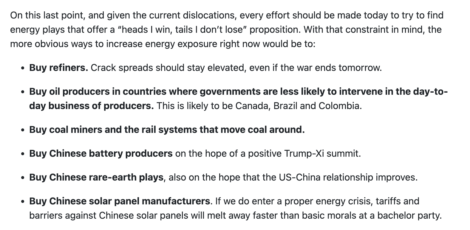 War & Oil - by Andrew Sarna - Off The Charts