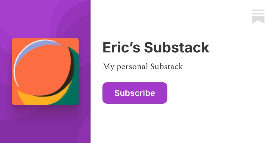 Eric’s Substack | EBOY | Substack
