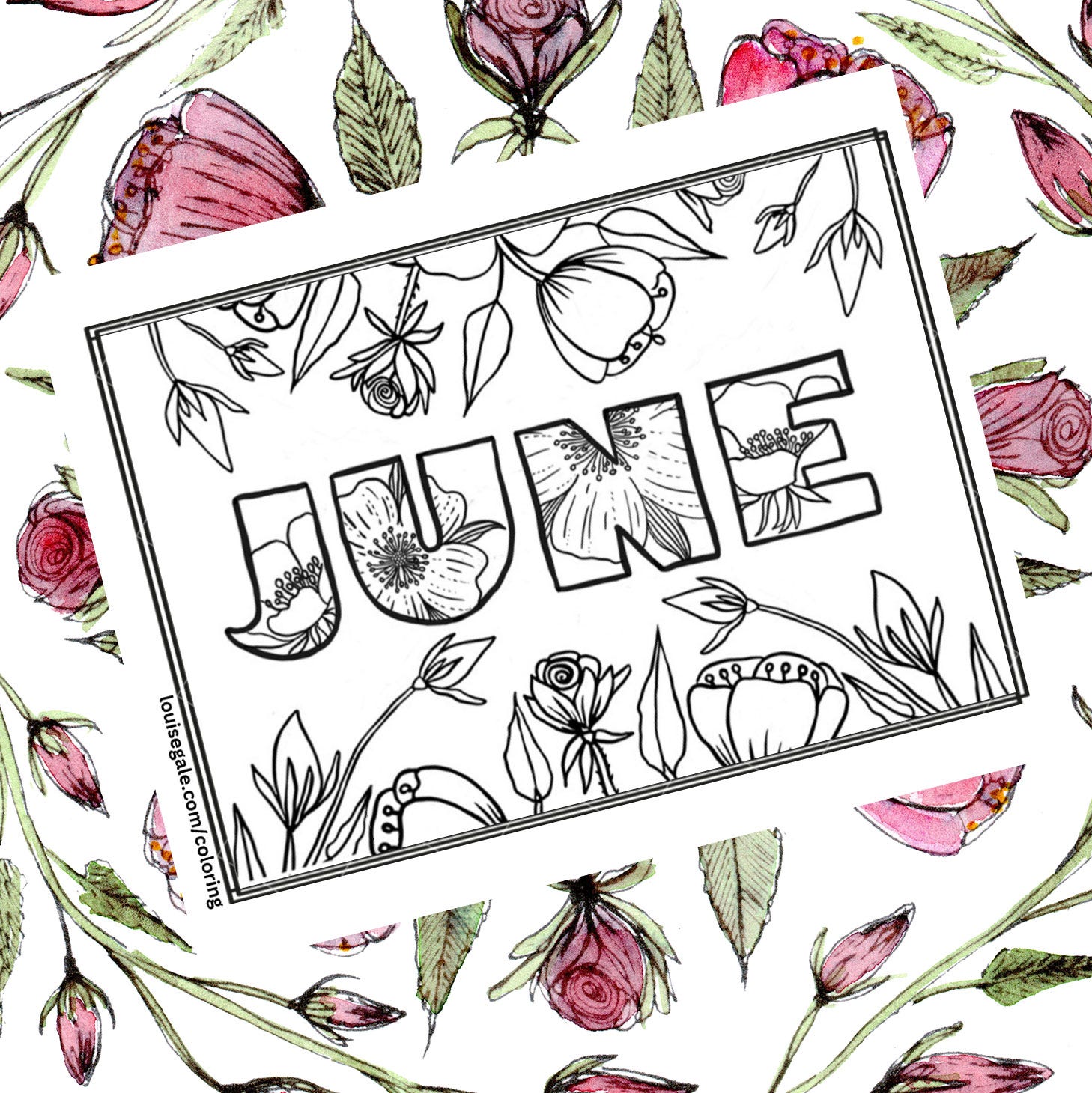 Download Your FREE June Coloring Page Printable