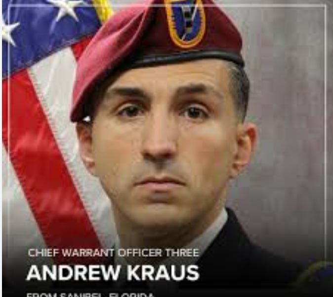 In Honor of Chief Warrant Officer Andrew Kraus - by Barry