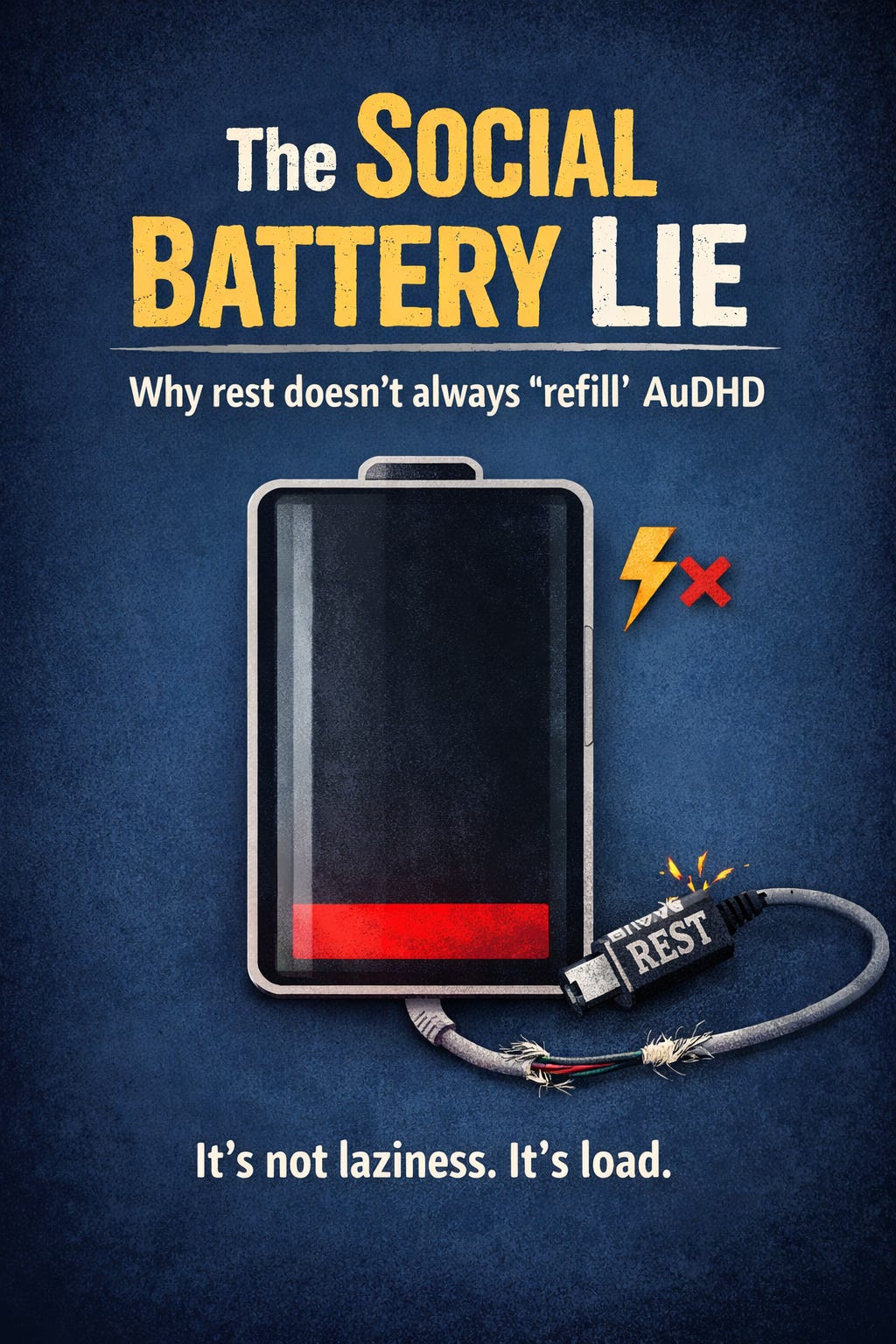 AuDHD and the Social Battery: Why You’re Still Exhausted After Rest