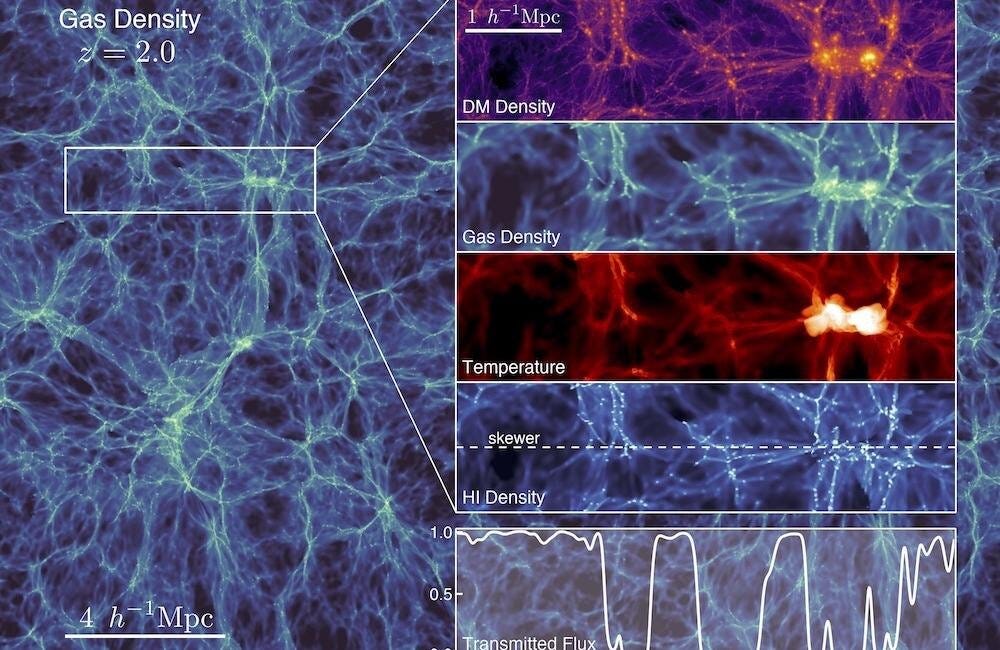 dark matter distribution simulation