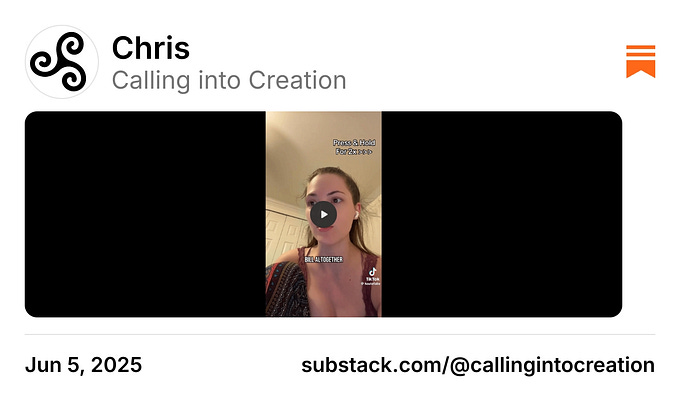 Calling Into Creation on Substack: