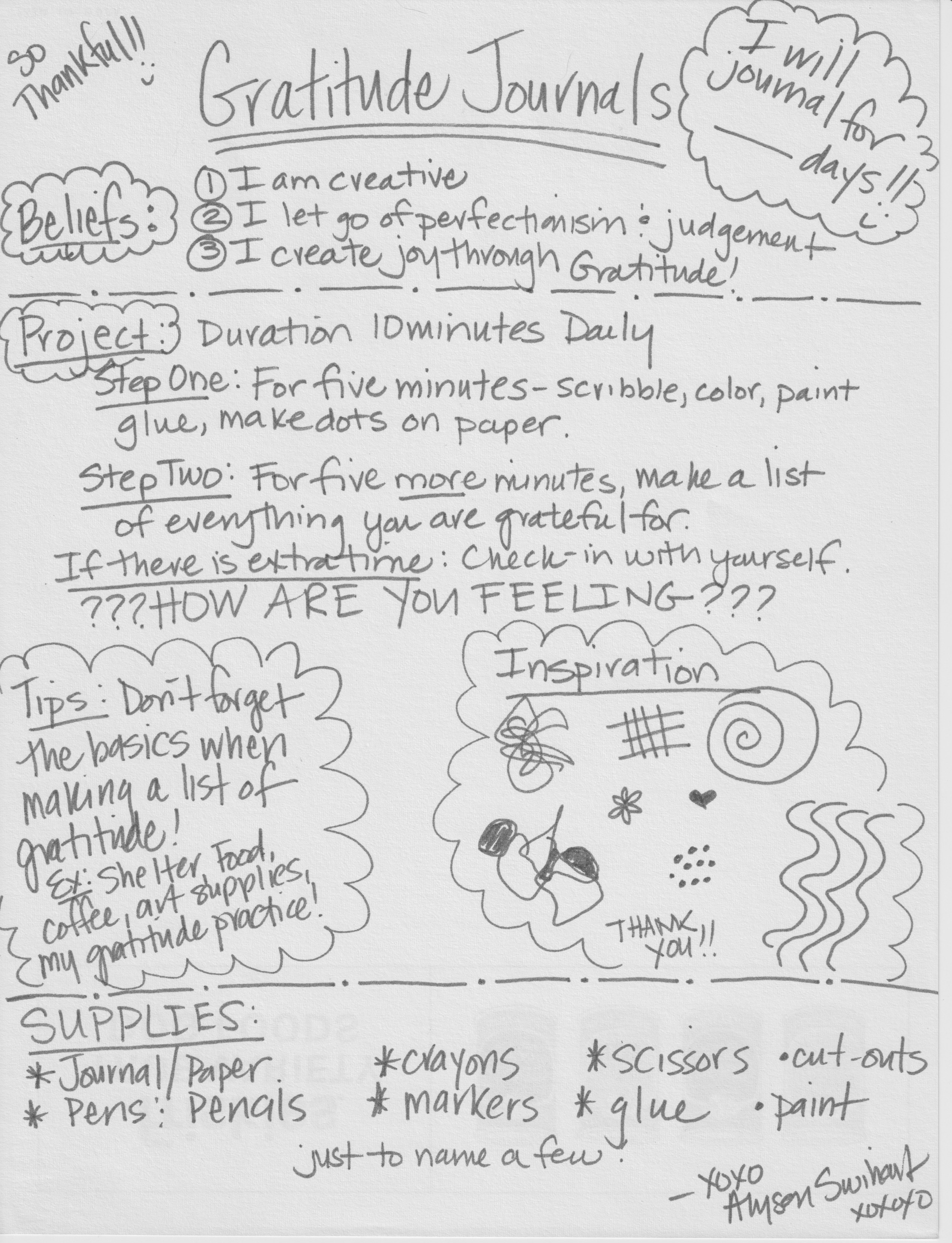 Gratitude Journal Mini Course - by Alyson
