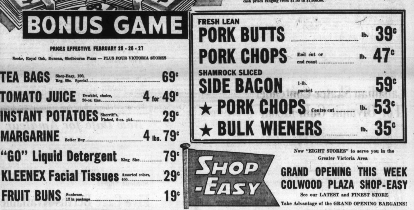 Colwood Plaza Grand Opening, 1960 - WestShore Memories