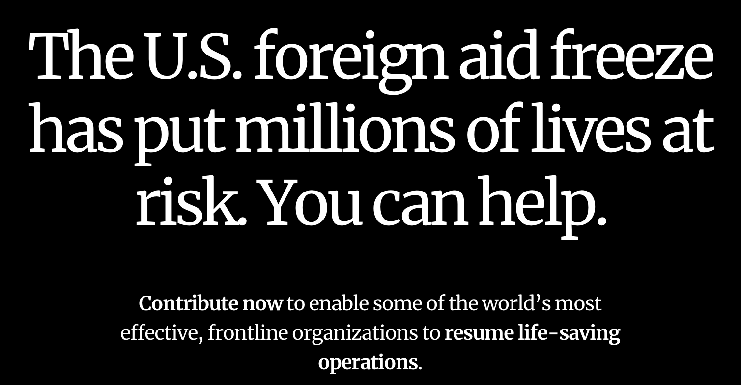 Foreign Aid Bridge Fund: First Grants Awarded