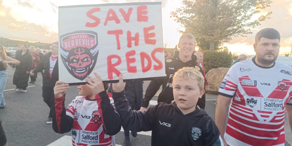Salford Red Devils in crisis: Protests, anger and uncertainty about ...