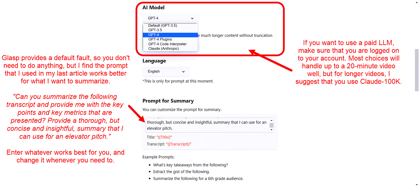 Using Glasp to One-Click YouTube Summaries in seconds