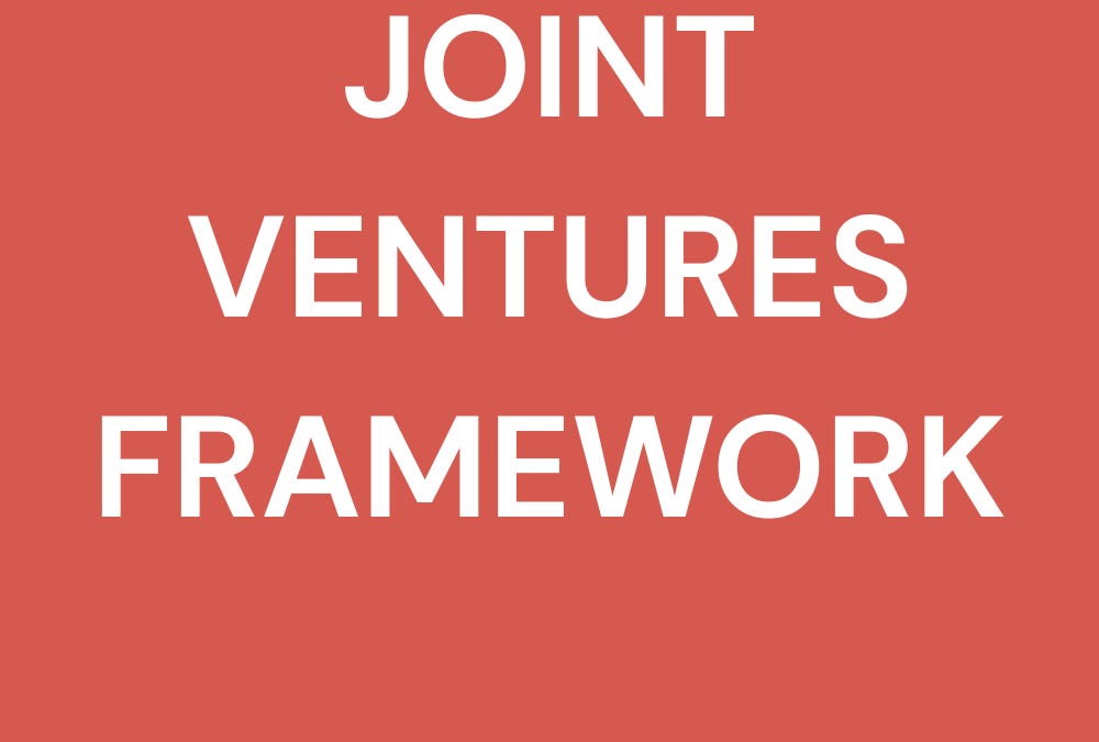 Joint Ventures Framework