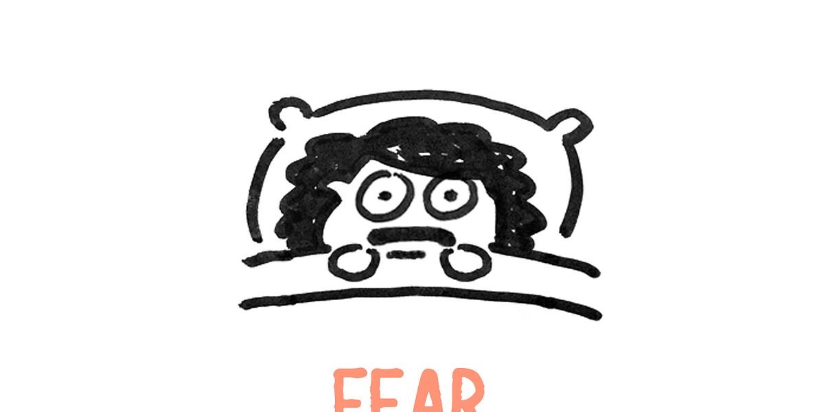 fear drawing simple