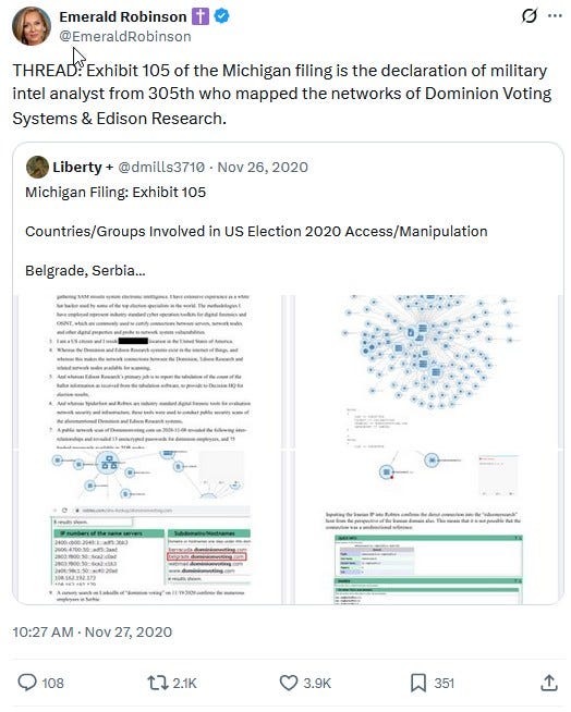 Robinson's Monster Thread: How the 2020 Election Was Stolen and What ...