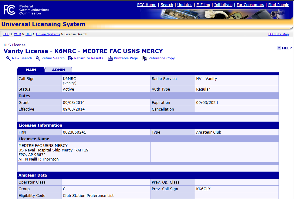 BASIC HAM RADIO | GMRS: Use virtual address for FCC license