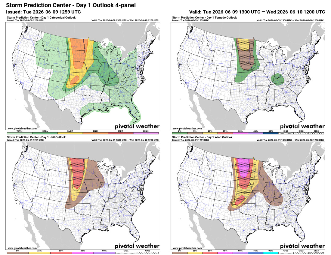 Severe storms produce swath of intense straight line winds Monday night ...
