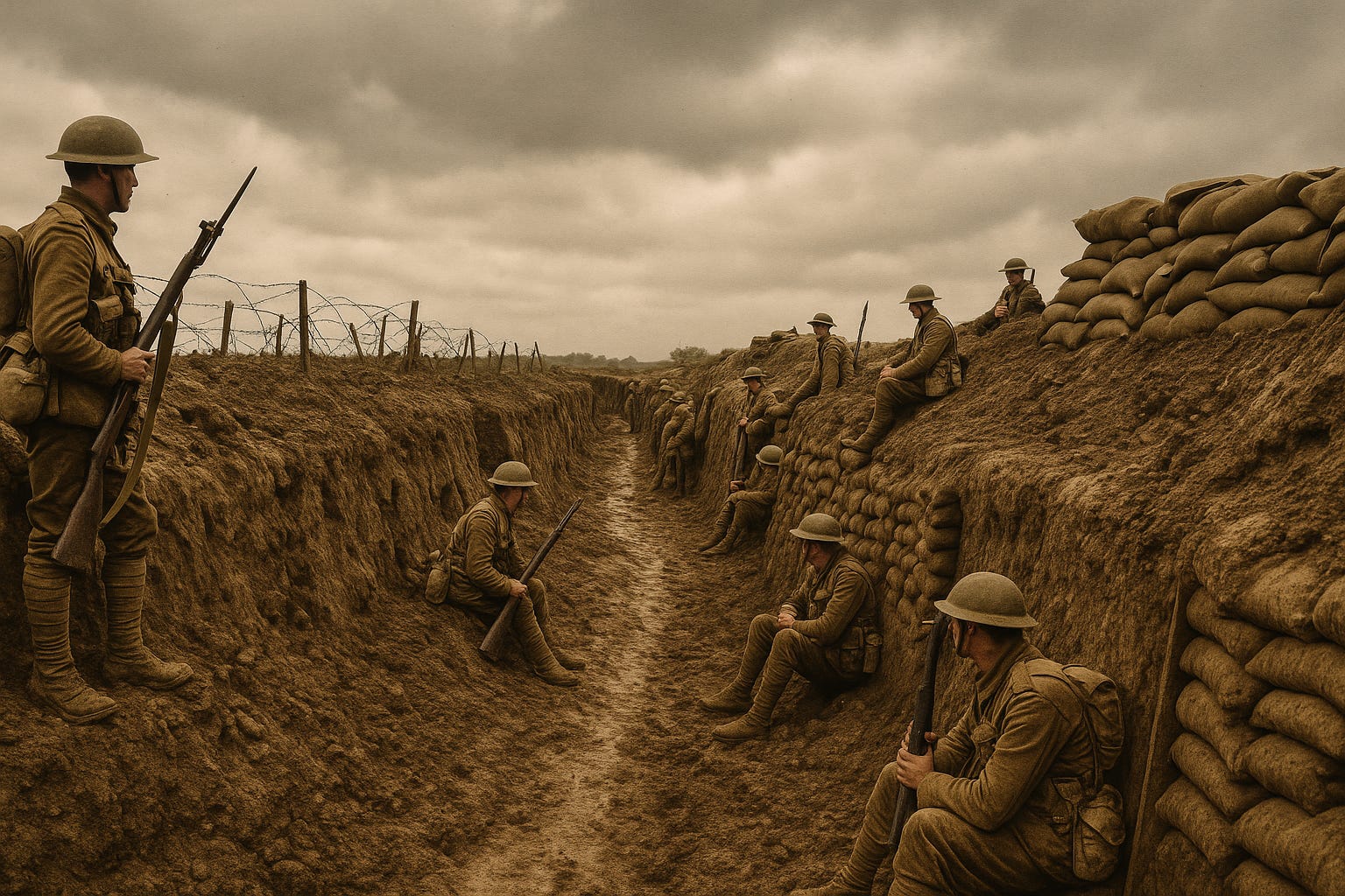 The Birth of Trench Warfare in WW1 - by Hazel Cushion