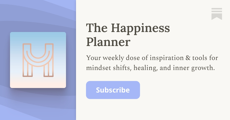 The Happiness Planner | Mo Seetubtim | Substack