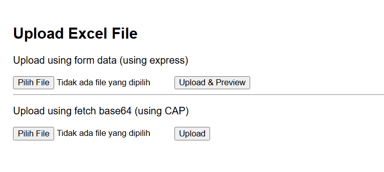 Upload excel file using SAP CAP - by Angga Kawa