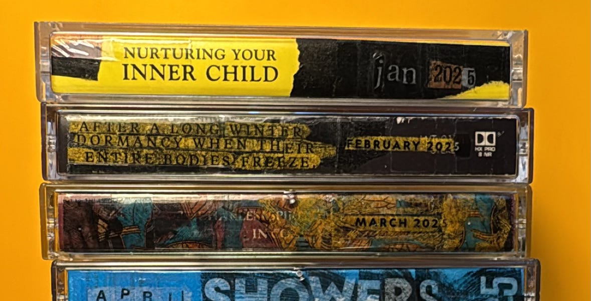 A stack of mixtapes - Austin Kleon