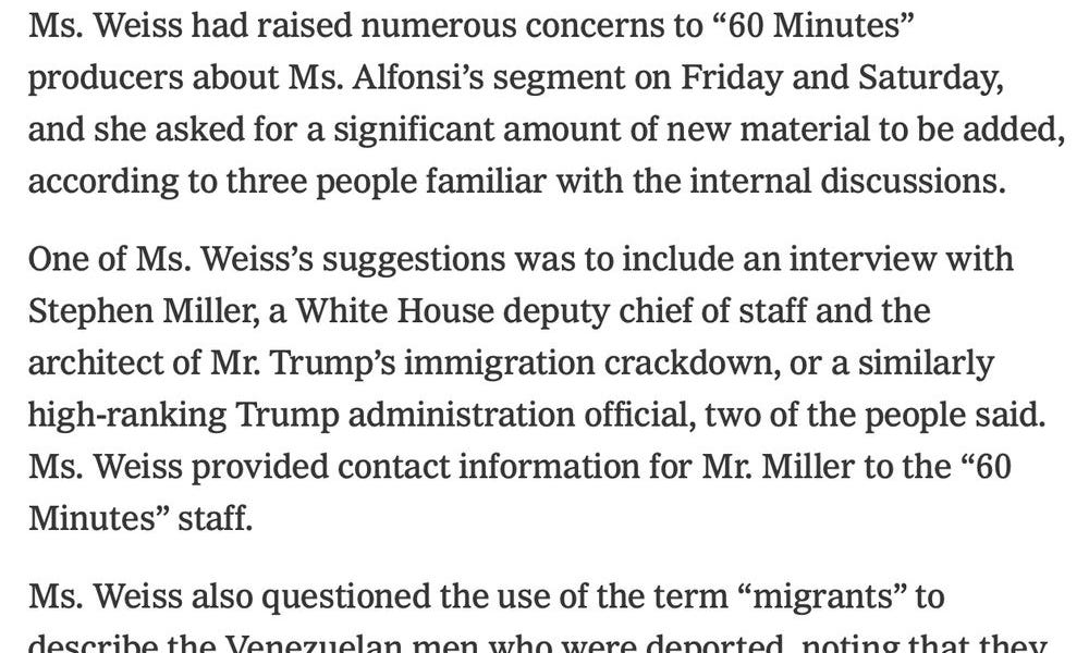 Fake Standards & Real Pro-Trump Censorship: 60 Minutes, CBS News, Bari ...