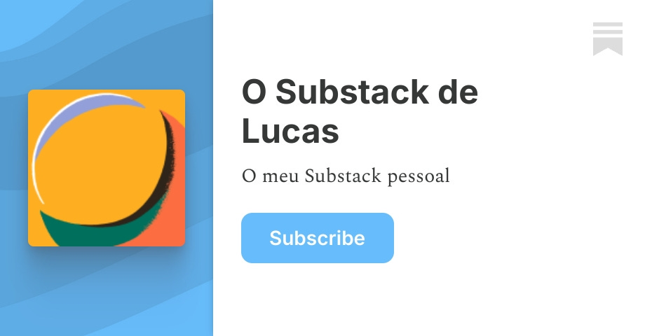 O Substack de Lucas | Lucas Maciel | Substack