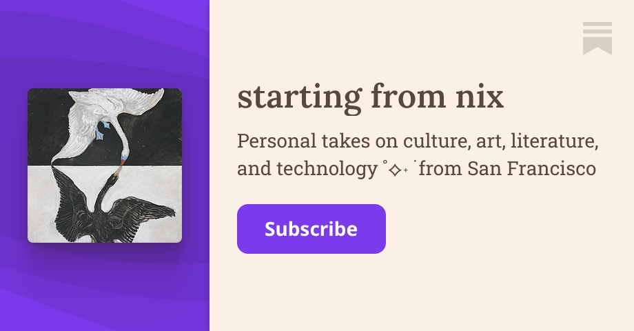 starting from nix | Substack