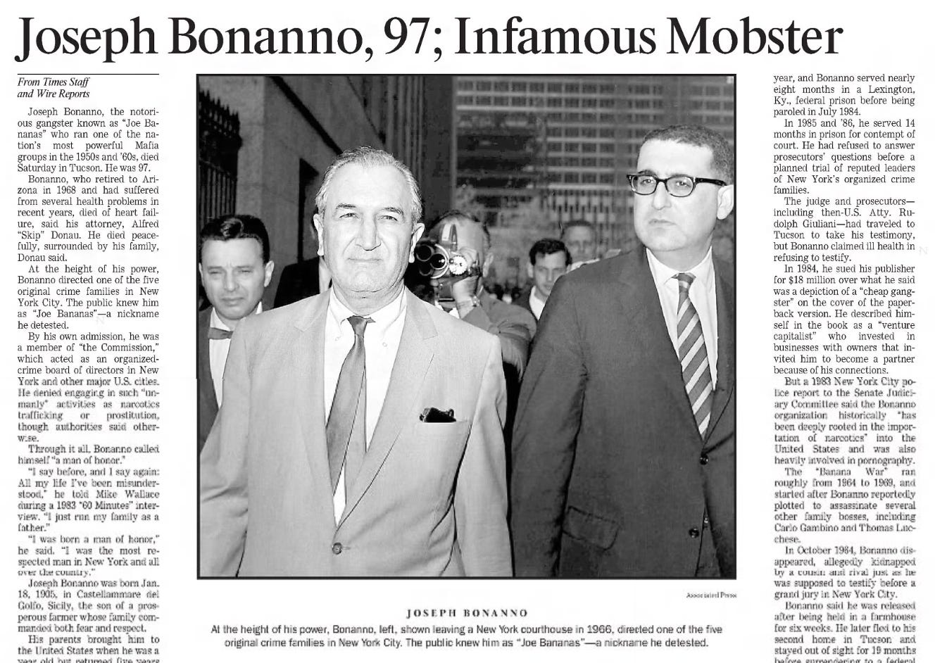 The Life of "Joe Bananas": A Tale of Greed, Manipulation, and Murder