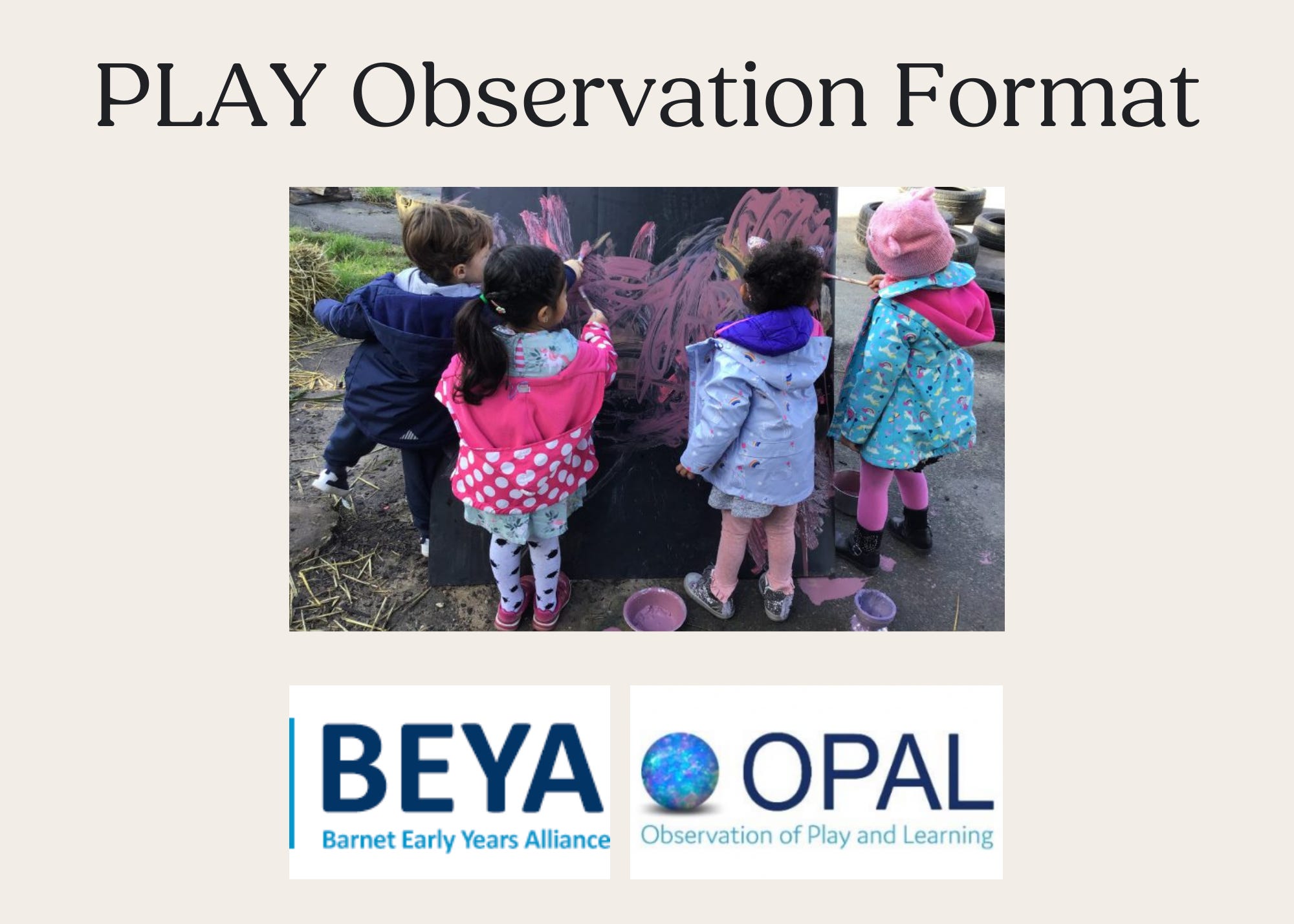 Free Resource: OP&L PLAY Observation Format Tool