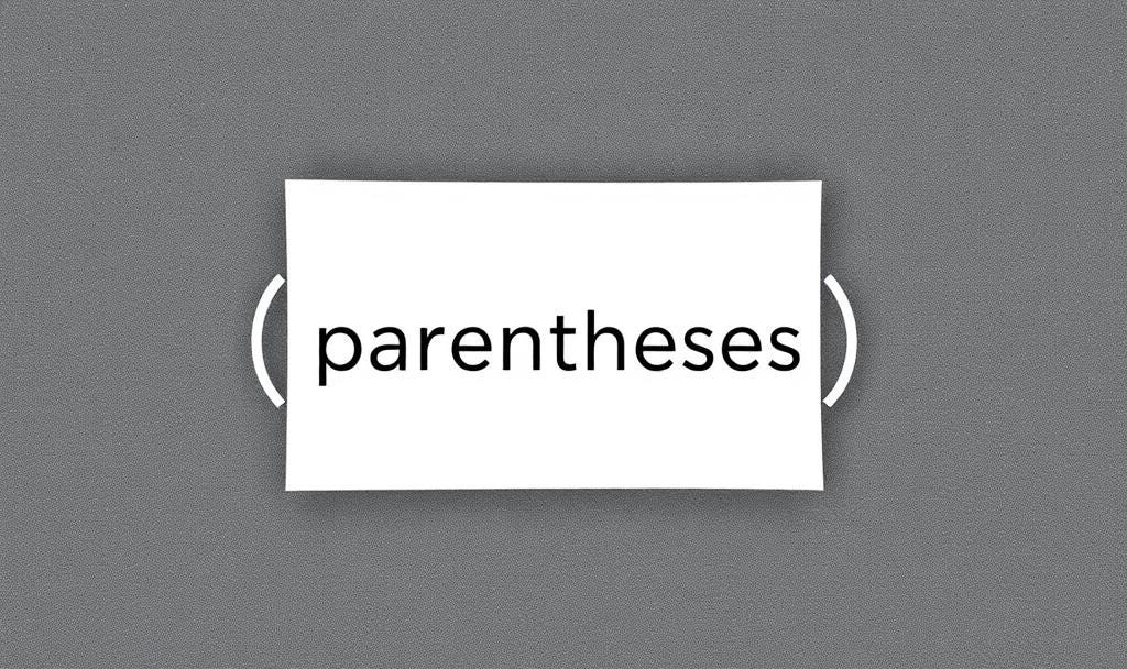 Parentheses? What do those mean? - by Eric Robinson