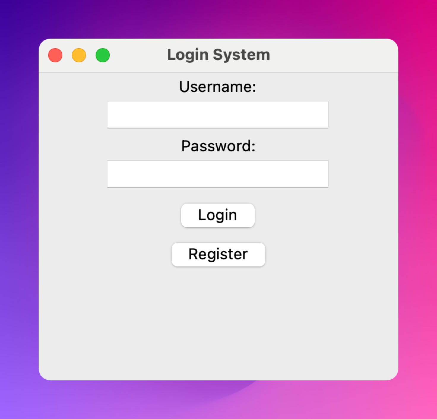 Desktop GUI User Login System - by Ardit Sulce