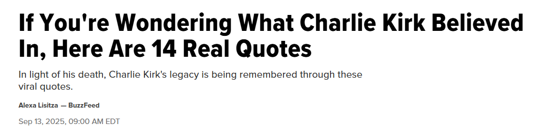 A Biblical Evaluation of Charlie Kirk’s Legacy and Controversial Statements