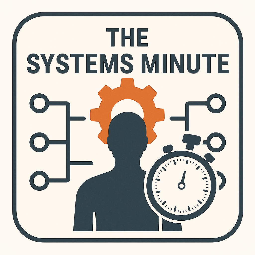 The Systems Minute: Design of Systems Response - by Michael