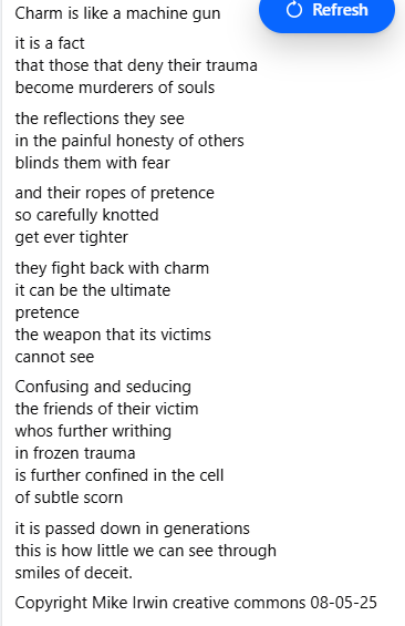 Charm is like a machine gun. - by Mike