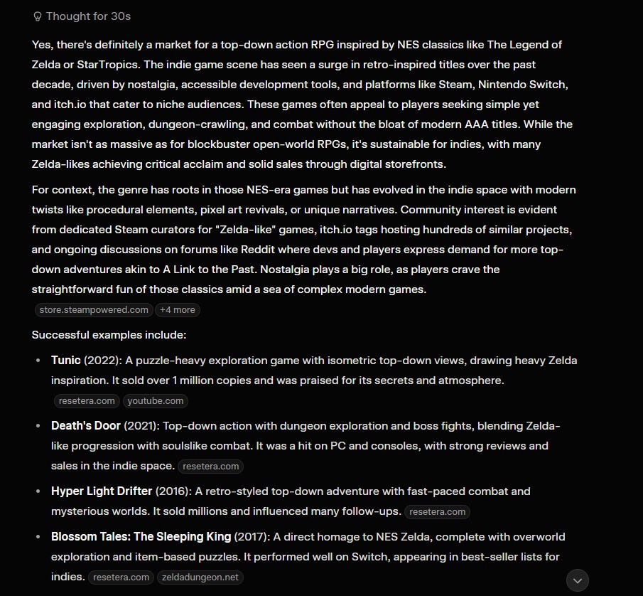 How I Used Grok To Come Up With The Concept For My Next Game