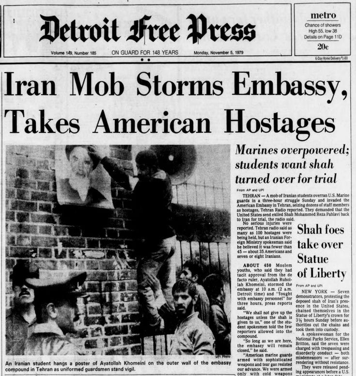 The 1979 Iran Hostage Crisis - by Sharon Downie
