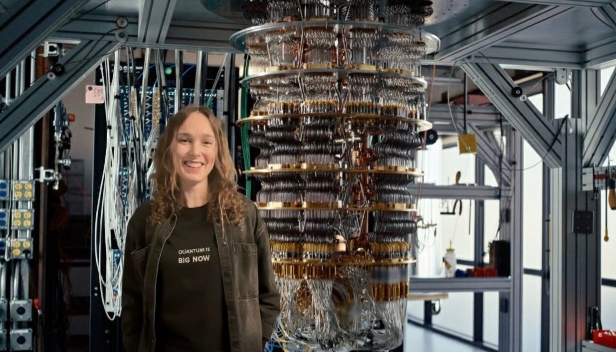 how large is a quantum computer