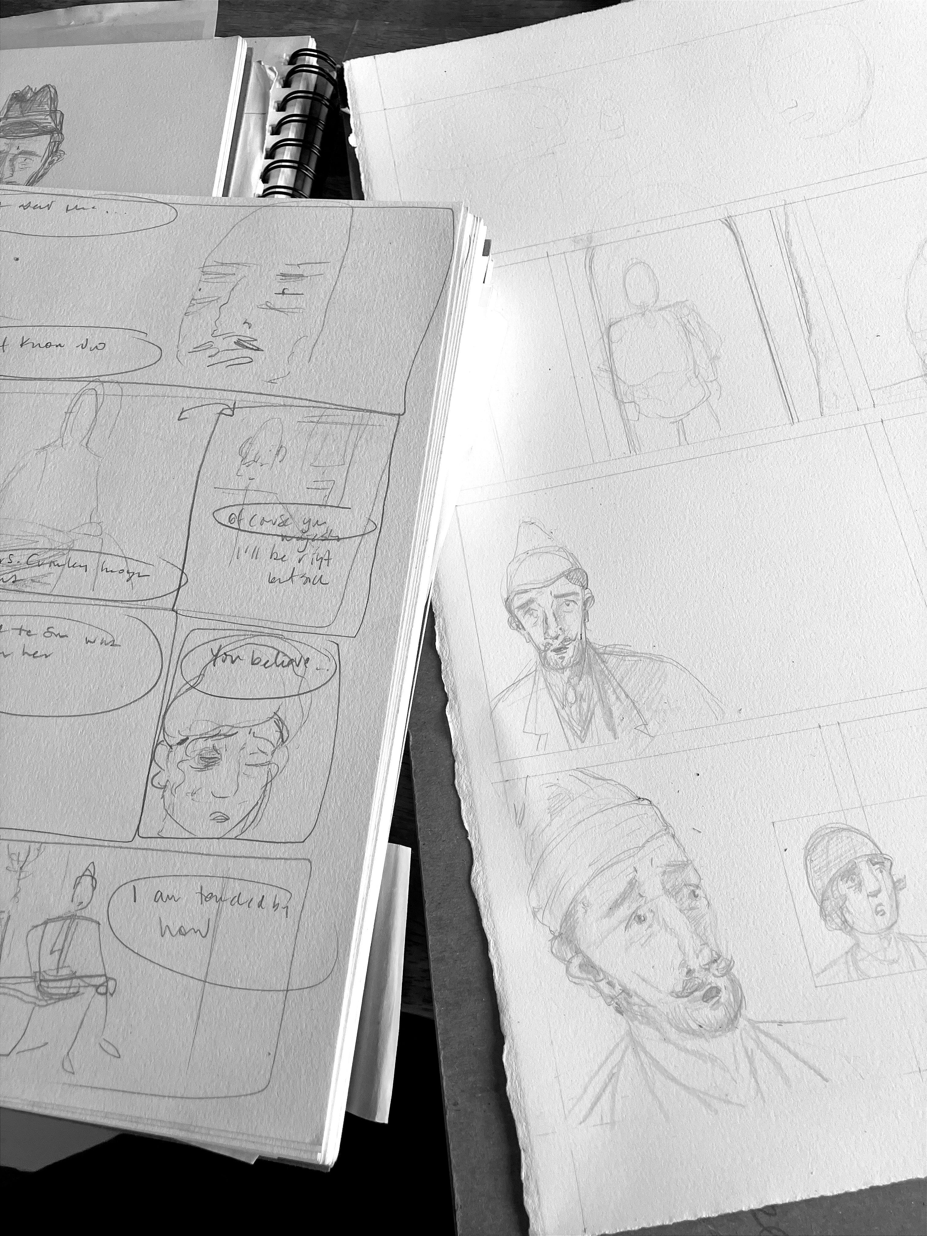 The Drawing Table - by The Long Grave Comic