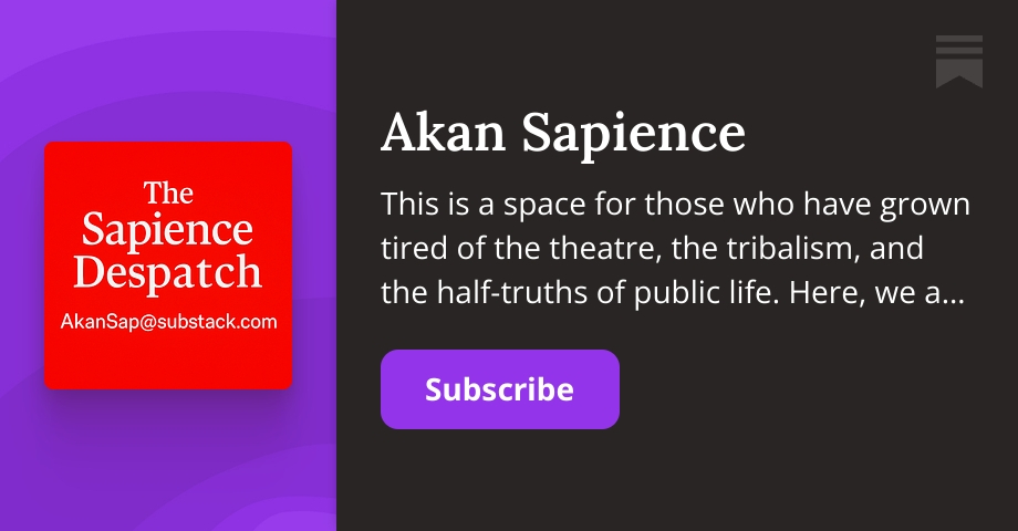 The Execution Lens - Akan Sapience in