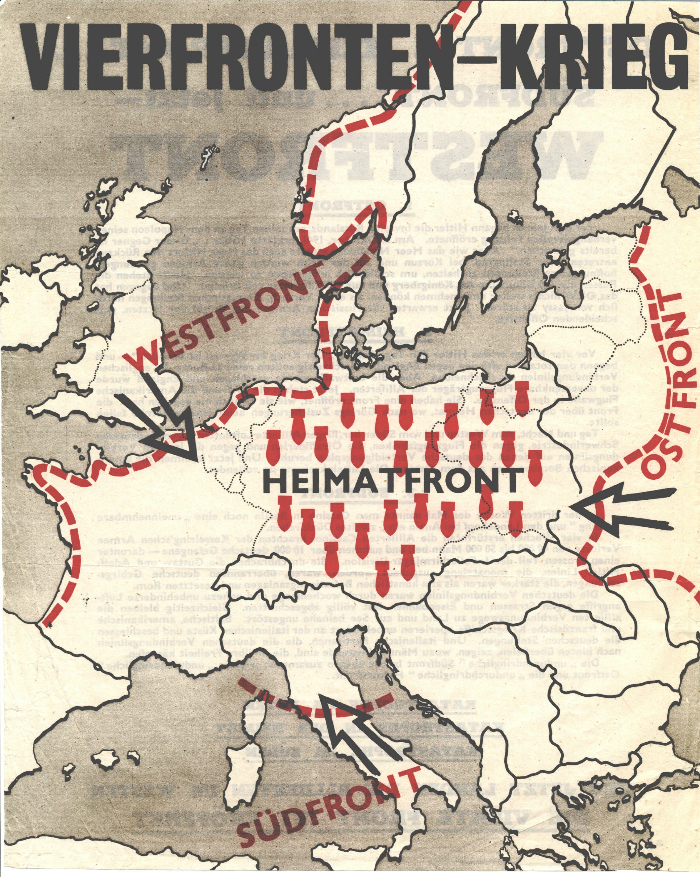 Maps in airborne leaflet propaganda during WWII