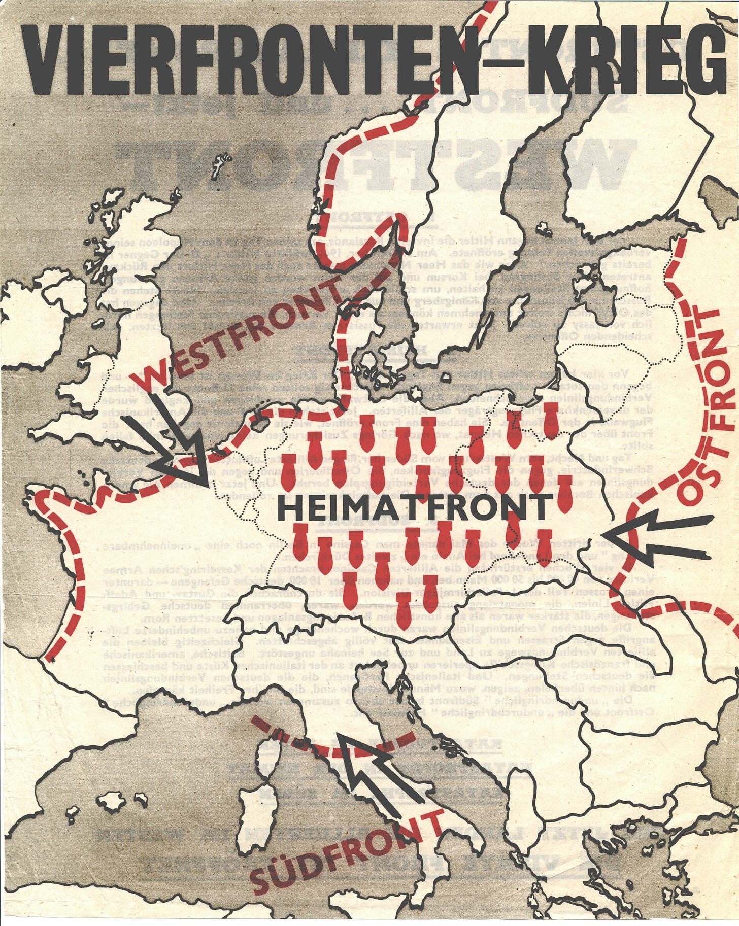 Maps in airborne leaflet propaganda during WWII