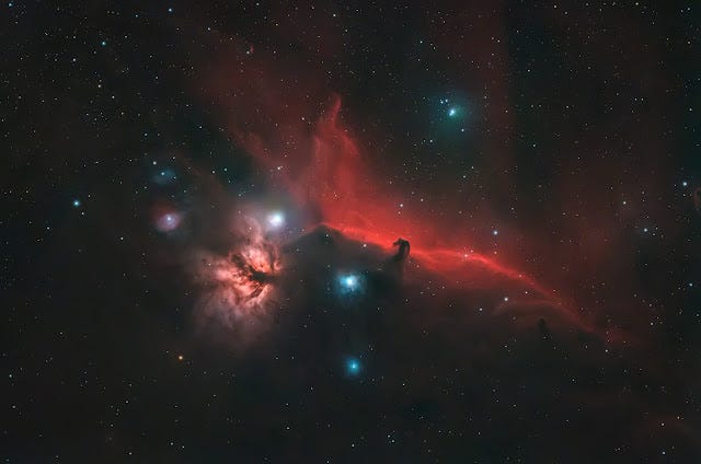 IC 434 The Horsehead Nebula and NGC 2023 Flame Nebula - 13 Jan 2026