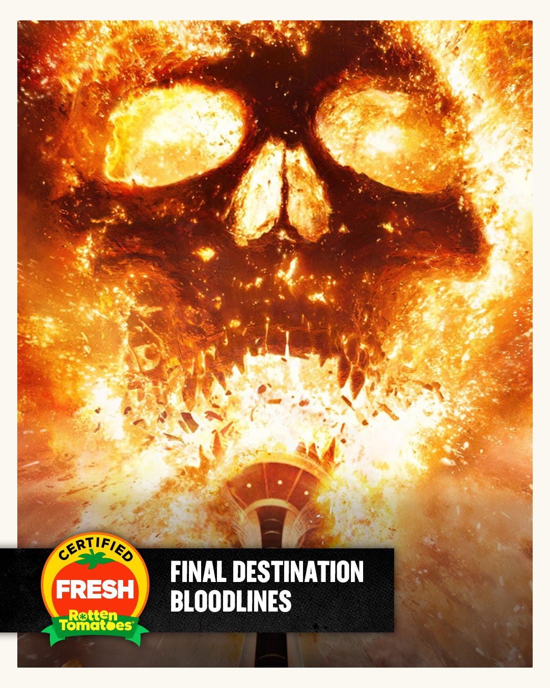 FINAL DESTINATION BLOODLINES is Certified Fresh on Rotten Tomatoes!