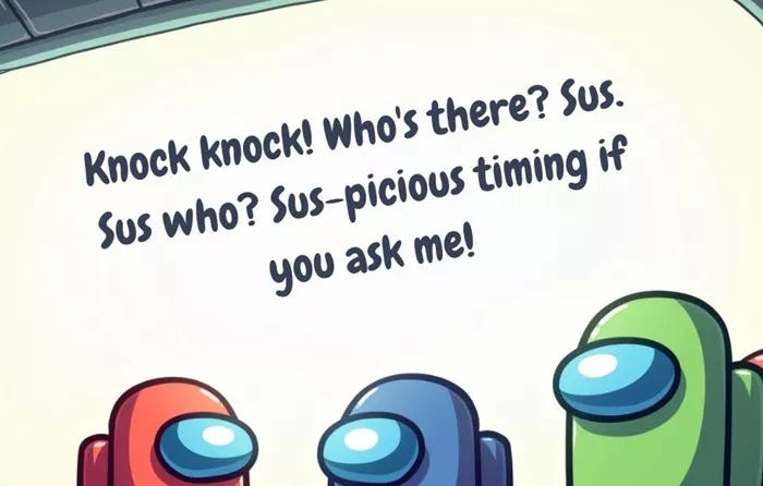 93+ Sus Knock Knock Jokes That Sound A Bit Too Suspicious