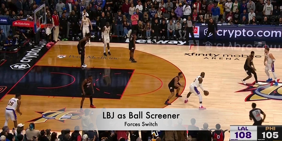 LeBron James gets back to his normal self vs. 76ers, wins game for Lakers