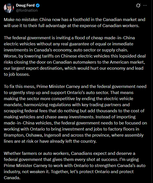 BREAKING: Canada Strikes Major Trade Deal With China, Slashes Tariffs ...