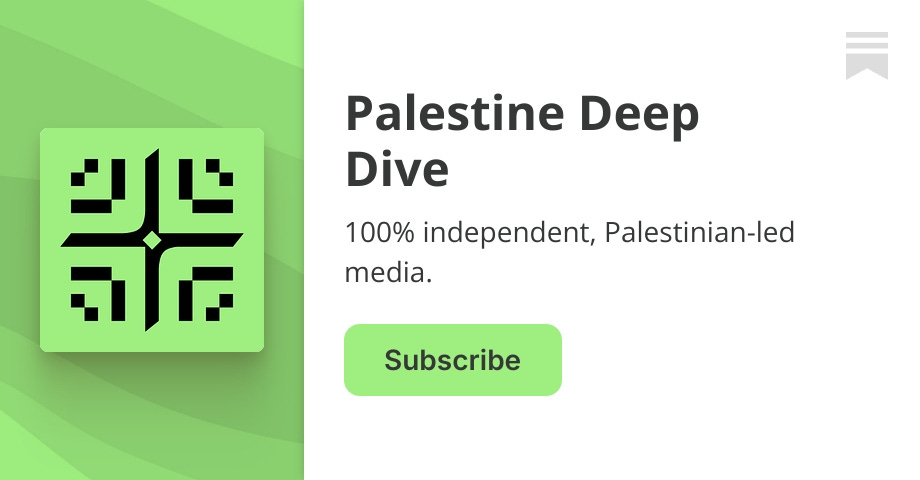 Palestine Deep Dive | Substack