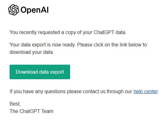 How to Export Your ChatGPT Data