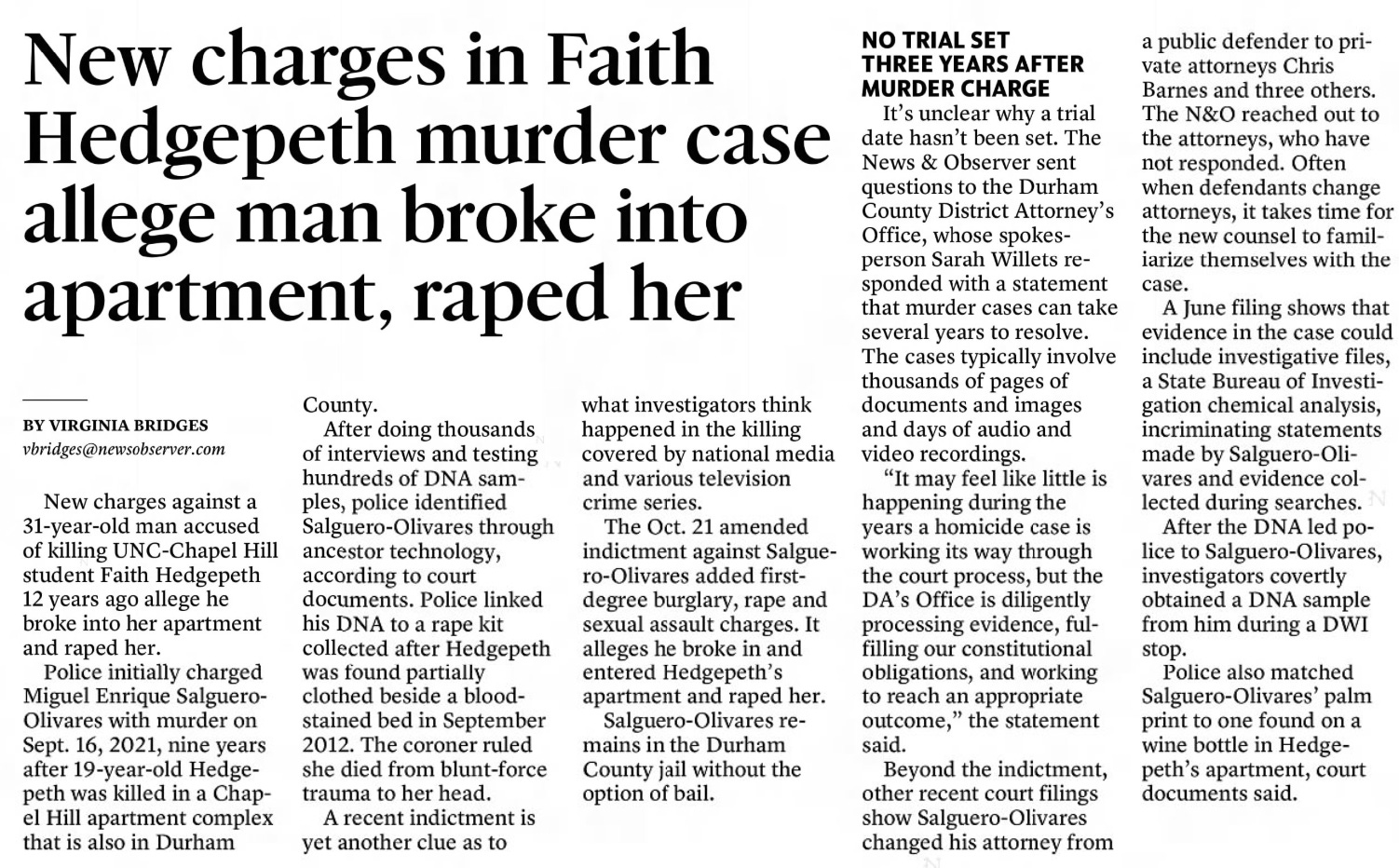 Defense Files New Motions: New Developments in the Murder Case of Faith ...