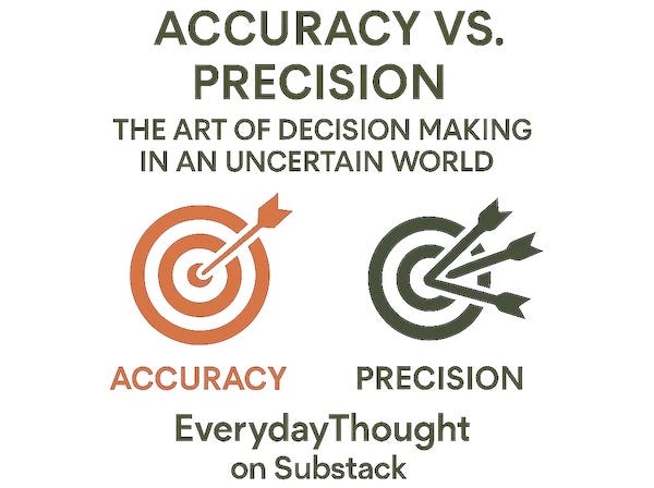Accuracy vs. Precision: The Art of Decision Making in an Uncertain World
