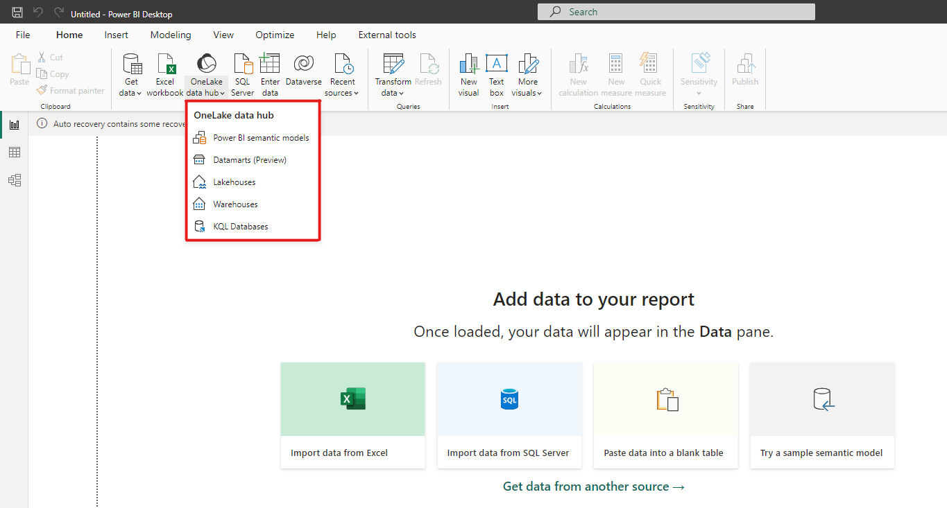 Linking MS Power BI to Microsoft Fabric Lakehouse